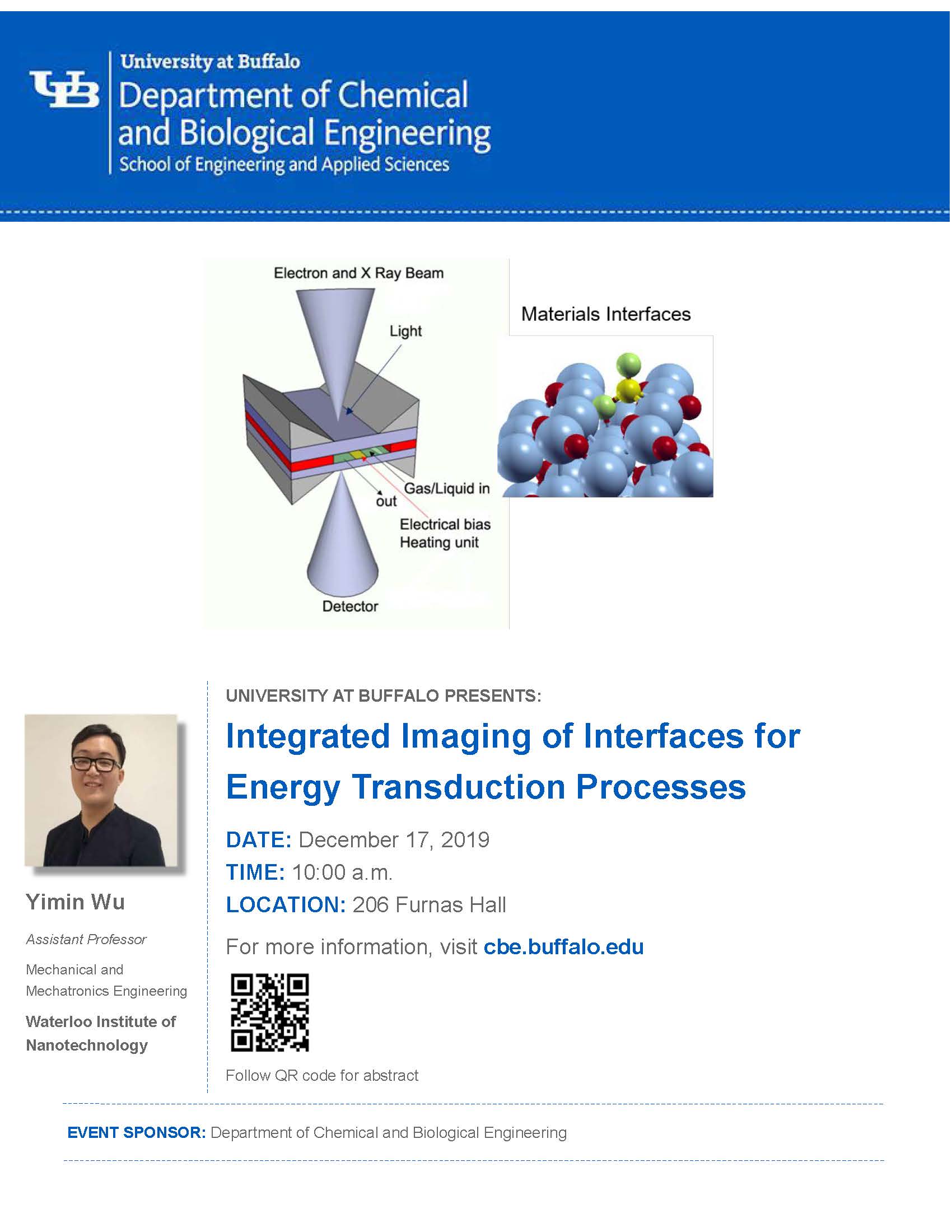 Yimin Wu - Chemical and Biological Engineering - University at Buffalo